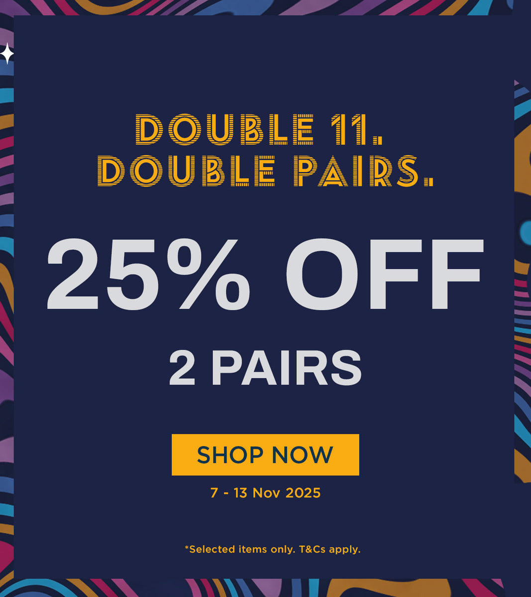 Double 11 Exclusive: 25% OFF 2 Pairs – Tagged "US:3"– Skechers Malaysia